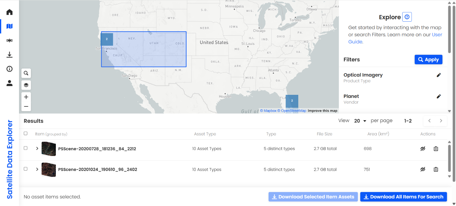 Satellite Data Explorer